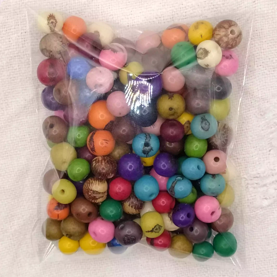 100 Semillas de Asai, Acai, Açai tintadas, abalorios para macrame y ...